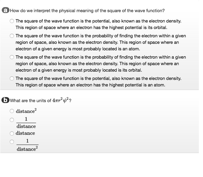 SOLVED:How do we interpret the physical meaning of the square of the ...