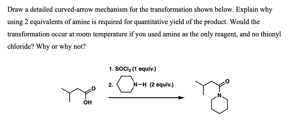 SOLVED: Draw a detailed curved-arrow mechanism for the transformation ...