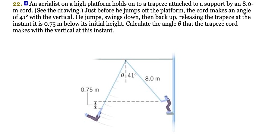 22 an aerialist on a high platform holds on to a trapeze attached to a ...