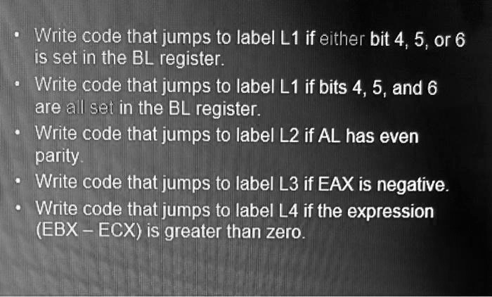 SOLVED: In assembly language, with the rest of the stuff defined at the ...