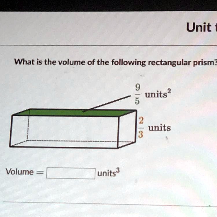 Rectangular Prism Volume