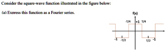 SOLVED: Consider the square-wave function illustrated in the figure below: (a) Express this ...
