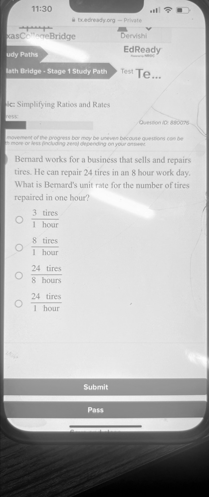 SOLVED: 11:30 Study Paths EdReady Math Bridge - Stage 1 Study Path Test ...