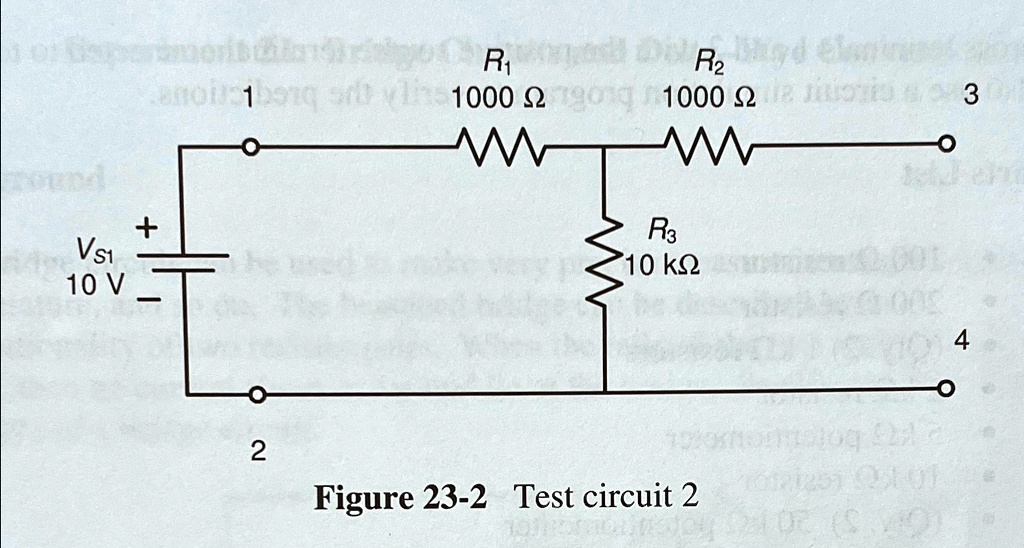 Predict the voltage across terminals 3 and 4 for the circuit shown in Figure 23-2.Convert the ...