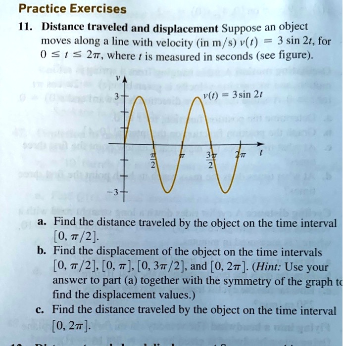 Solved Practice Exercises M1 Distance Traveled And Displacement