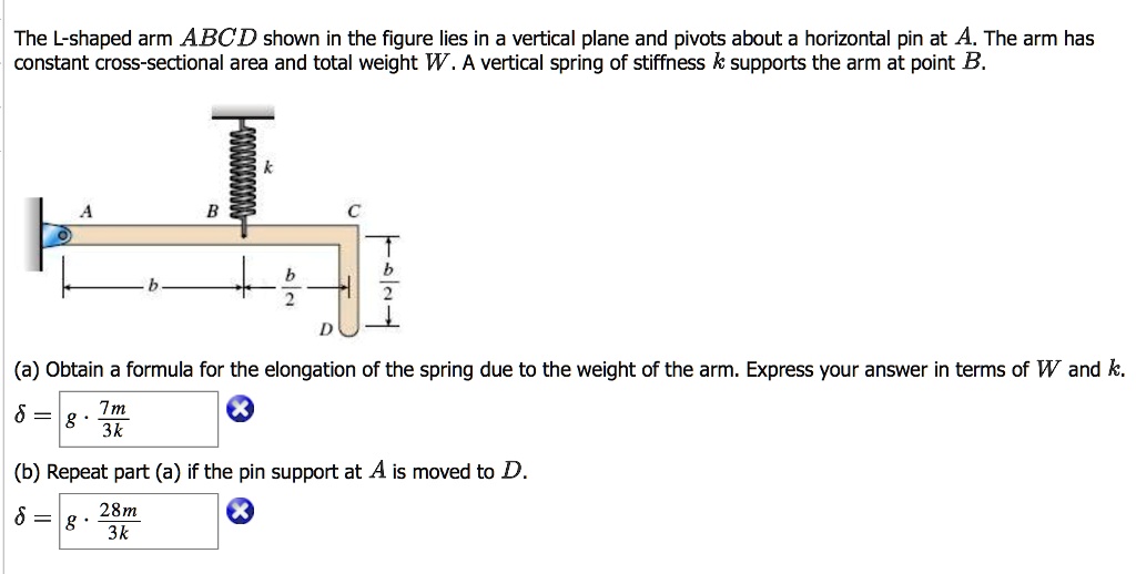 [GET ANSWER] The L-shaped arm ABCD shown in the figure lies in a ...