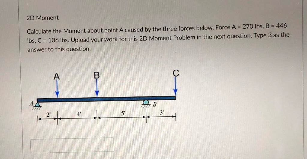 VIDEO solution: 2D Moment Calculation - Calculate the Moment about ...