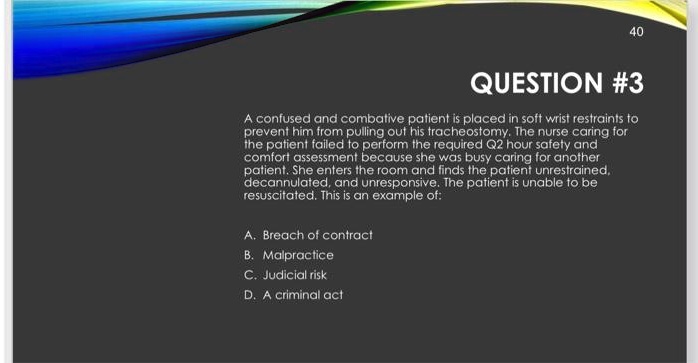 a confused and combative patient is placed in soft wrist restraints to ...