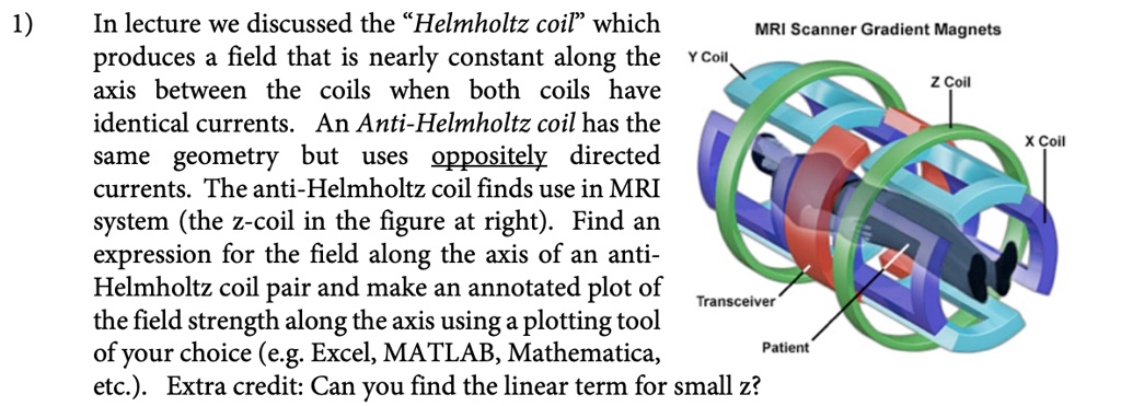 Anti Helmholtz Coil Gradient