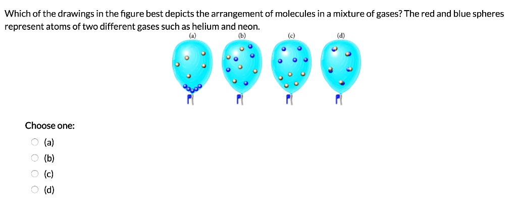 which of the drawings in the figure best depicts the arrangement of ...