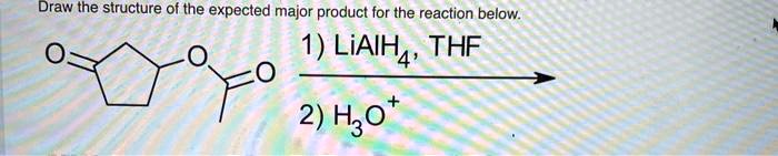 SOLVED: Draw the structure of the expected major product for the ...
