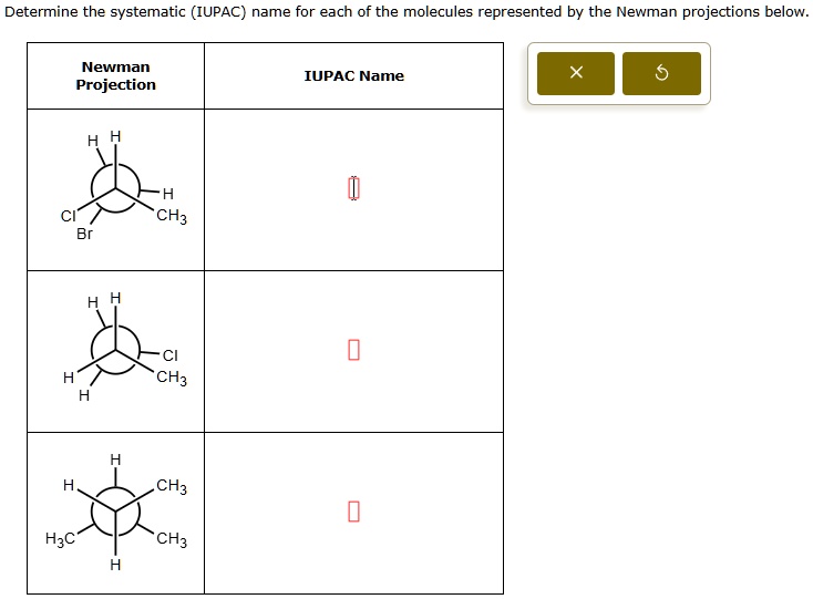 determine the systematic iupac name for each of the molecules ...