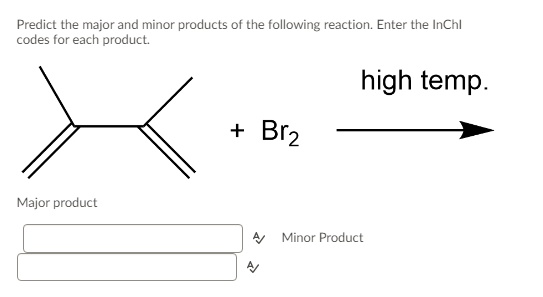 SOLVED: Predict the major and minor products of the following reaction ...