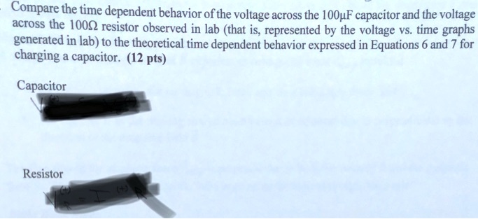 - Compare the time dependent behavior of the voltage across the 100µF ...