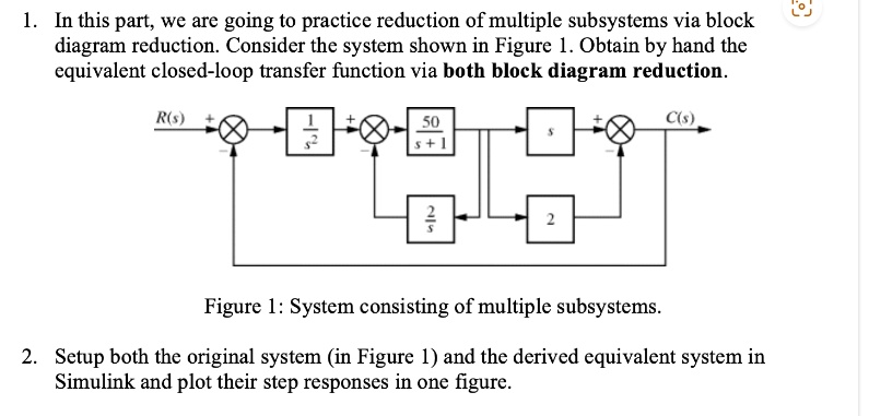 SOLVED: Need help with the 2-question using Simulink. 1. In this part, we are going to practice ...
