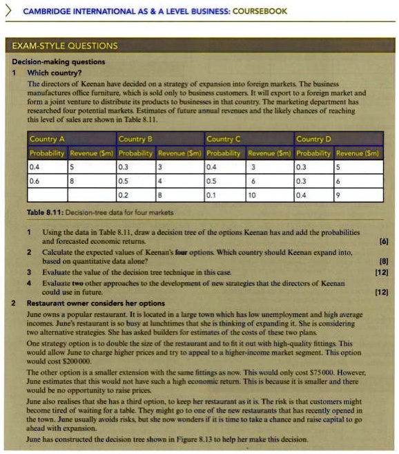 business a level cambridge international as a level business coursebook ...