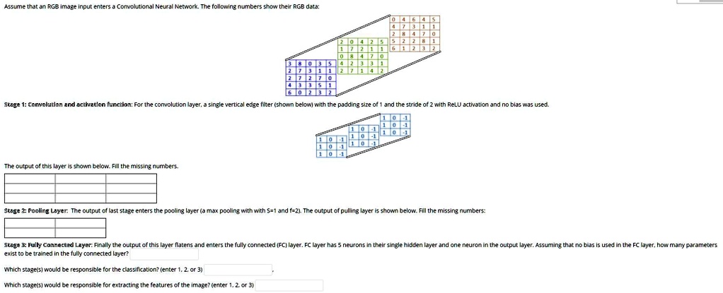 SOLVED: AI question: Convolution and activation function Pooling layer ...