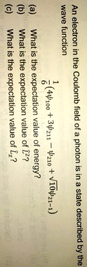 Solved Wave Function What Is The Expectation Value Of Lz What Is The