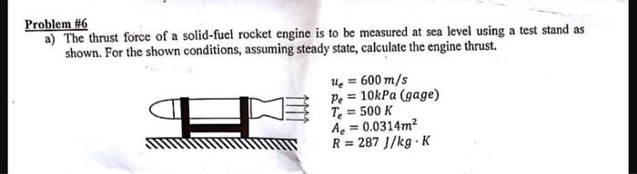 SOLVED: The thrust force of a solid-fuel rocket engine is to be measured at sea level using a ...