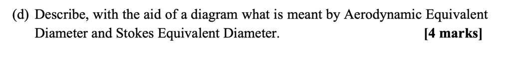 SOLVED: Describe, with the aid of a diagram what is meant by ...