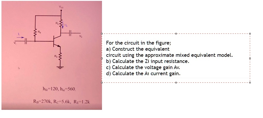 Solved Texts For The Circuit In The Figure A Construct The Equivalent Circuit Using The