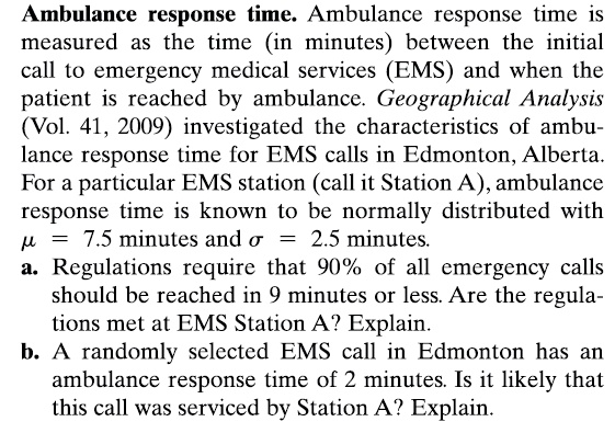 ambulance response time ambulance response time is measured as the time ...