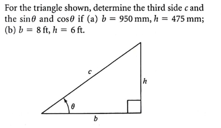 SOLVED: 'Can someone please explain how to solve this problem step by step For the triangle ...