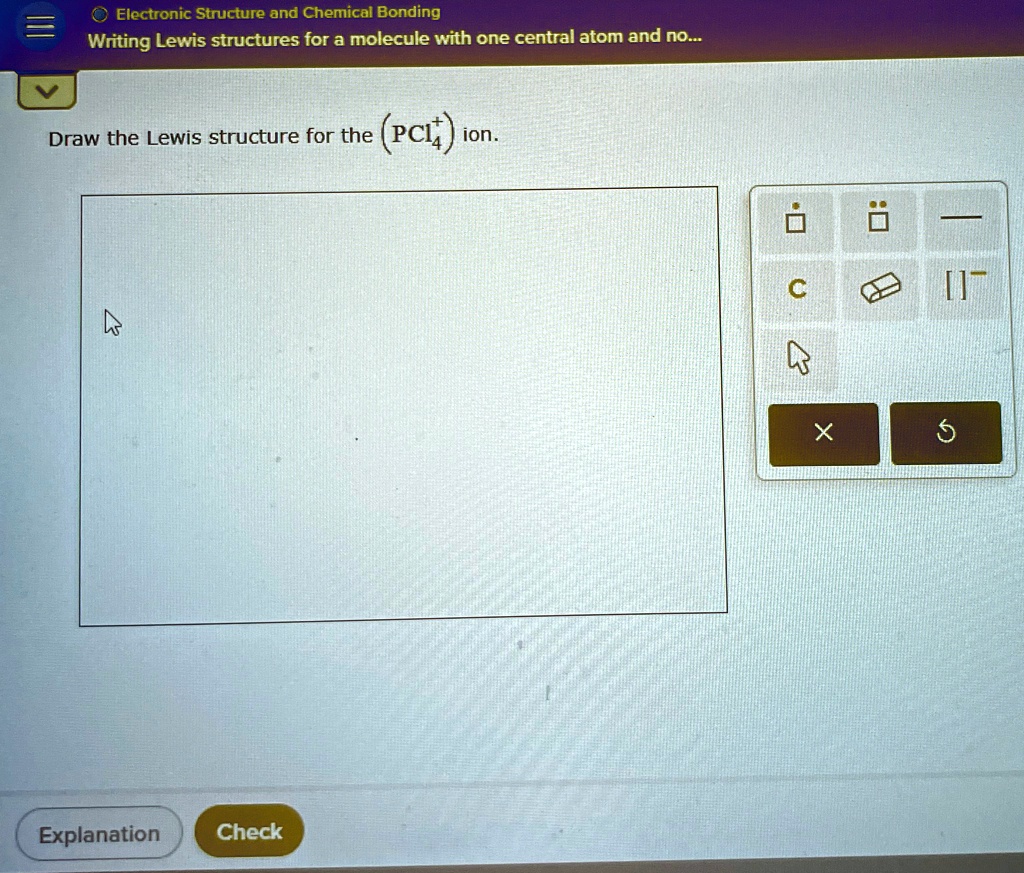 Electronic Structure And Chemical Bonding Writing Lewis Structures For A Molecule With One