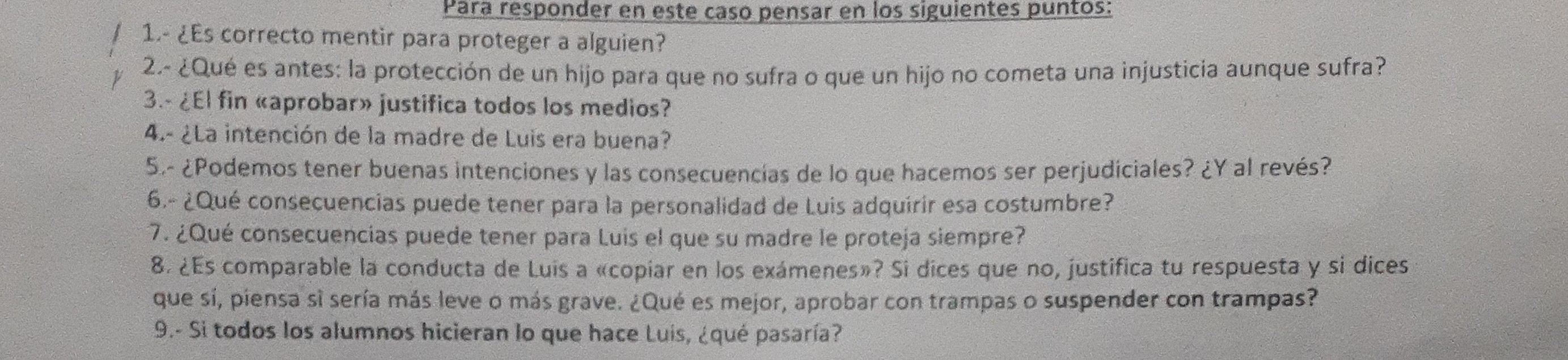 Para responder en este caso pensar en los siguientes puntos: 1. LEs ...