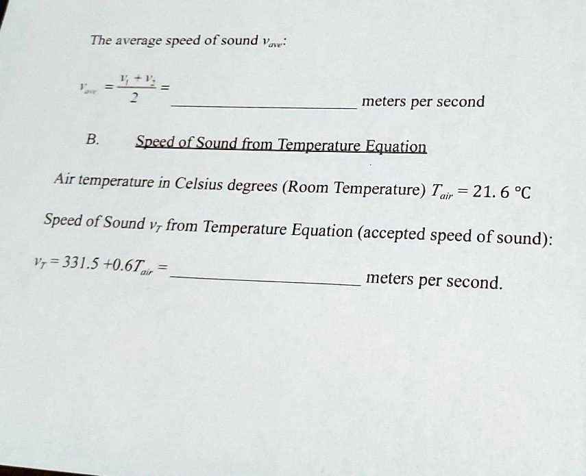 the average speed of sound vae meters per second speedofsound from ...