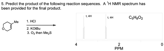 SOLVED: Predict the product of the following reaction sequences. A 'H ...