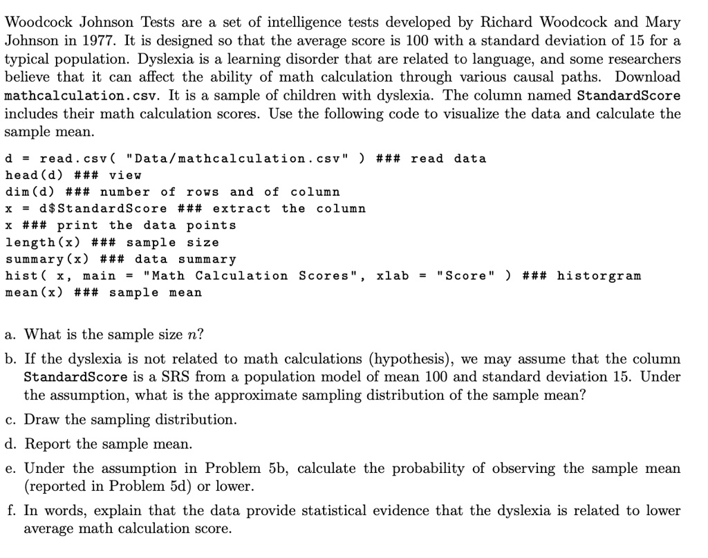 SOLVED: Woodcock Johnson Tests are a set of intelligence tests ...