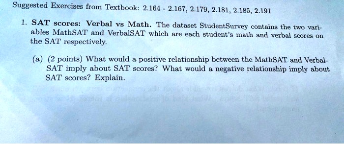SOLVED: Suggested Exercises from Textbook: 2.164 2.167 , 2.179,2.181, 2 ...