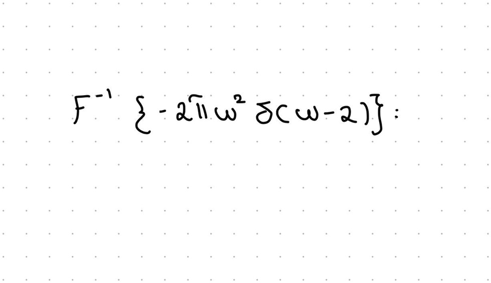Solved Inverse Fourier Transform Of
