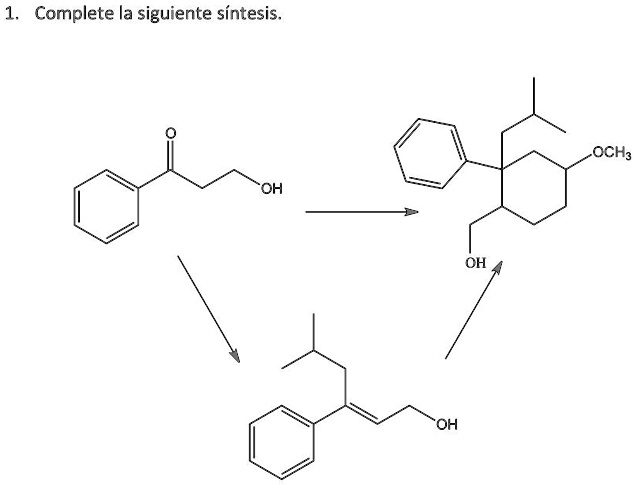 SOLVED: Complete la siguiente sintesis. OCH3 OH OH 'OH