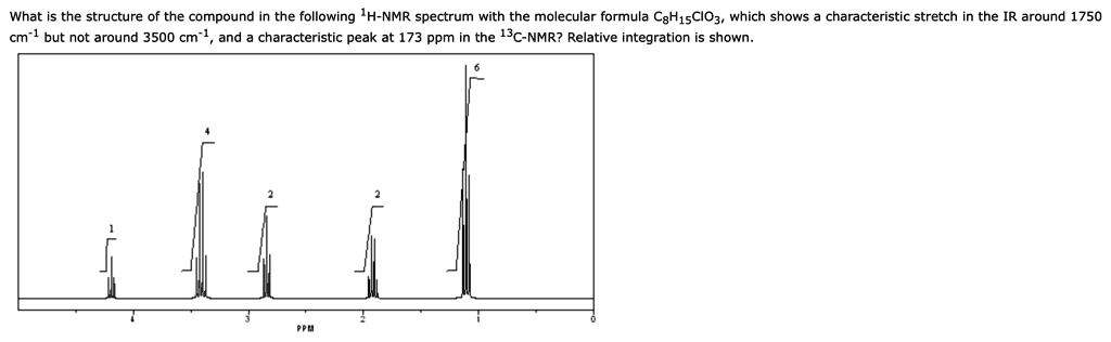 SOLVED: What is the structure of the compound in the following '"H-NMR ...