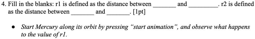 SOLVED: 4. Fill in the blanks: rl is defined as the distance between ...