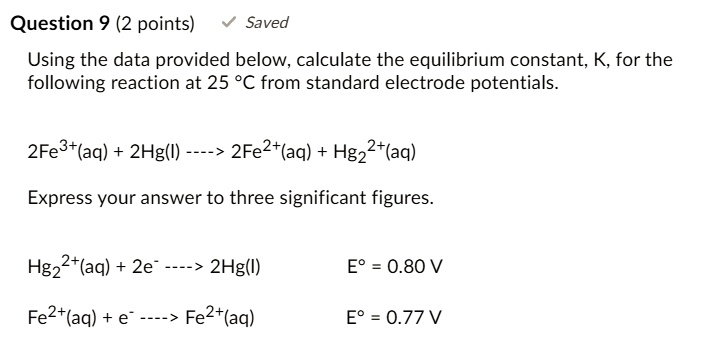 Solved Question 9 2 Points Saved Using The Data Provided Below