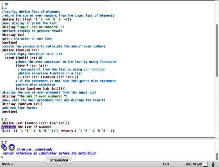 Solved Scheme Drracket I Keep On Getting This Error How Do I Fix It Instructions 1 Create 0714