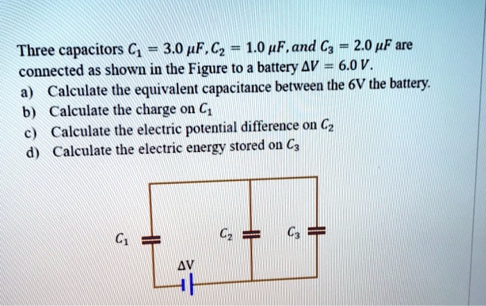 three capacitors 30 fc2 10 afand c3 20 pf are connected as shown in the ...