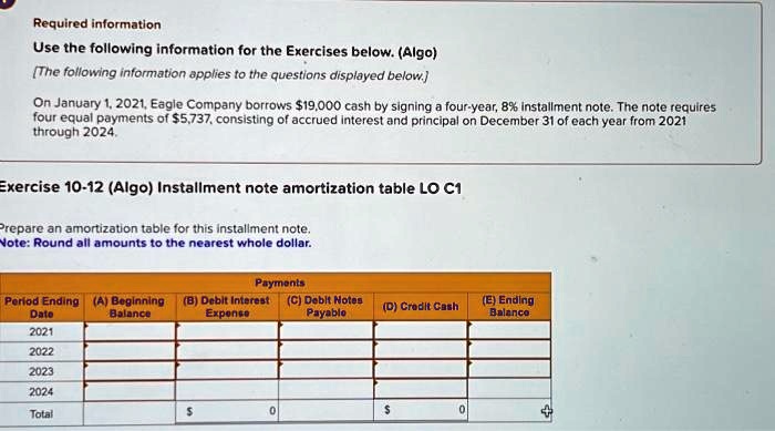 SOLVED: Texts: Required information Use the following information for ...