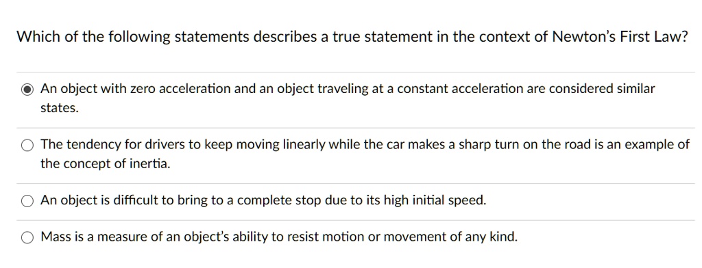 Which of the following statements describes a true statement in the ...