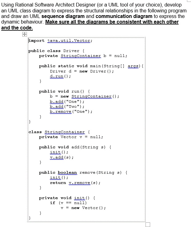 Please kindly assist with the UML class diagram. Using Rational Software Architect Designer (or ...