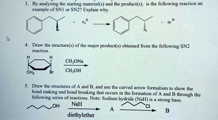 SOLVED: By analyzing the starting material(s) and the product(s) is the following reaction an ...