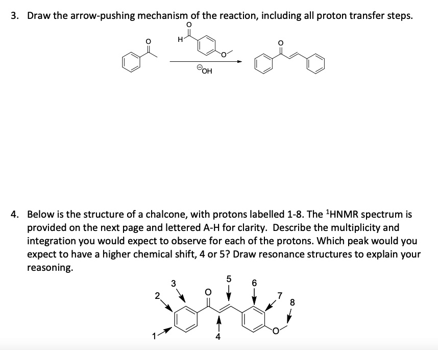 SOLVED: Draw the arrow-pushing mechanism of the reaction, including all proton transfer steps ...