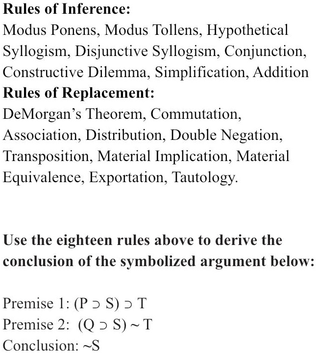 SOLVED: Rules of Inference: Modus Ponens, Modus Tollens, Hypothetical Syllogism, Disjunctive ...