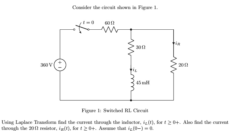 SOLVED: How would you solve for the circuit using mesh analysis using Laplace transform ...
