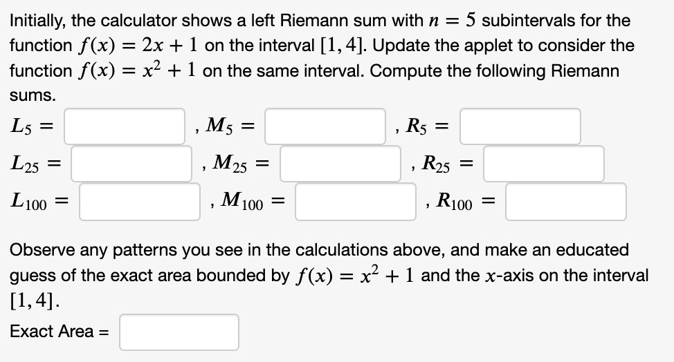 Riemann Sumation