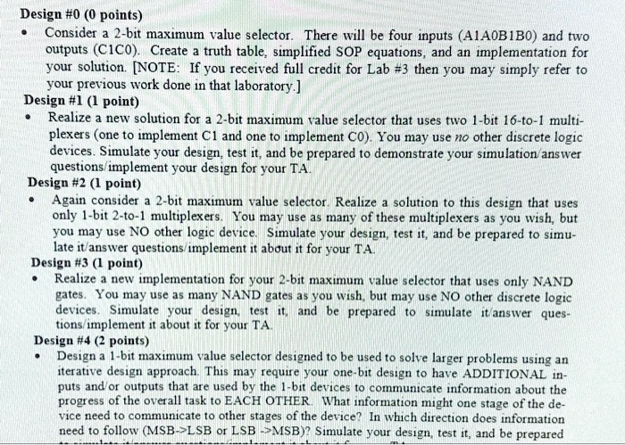 Solved Consider A Simple Device That Takes Two N Bit Unsigned Magnitude Binary Inputs A And B