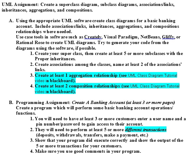 SOLVED: TML Assignment: Create superclass diagram, subclass diagrams ...
